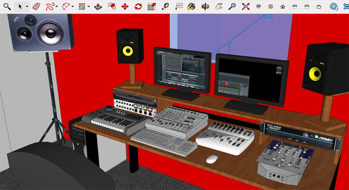 Music Studio with SketchUp | SketchUp 3D Warehouse