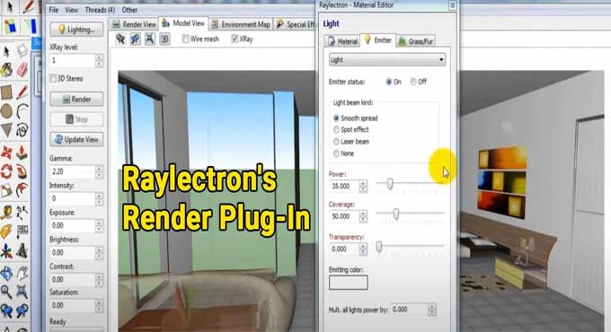Raylectron Render Plugin | Raylectron Render for SketchUp