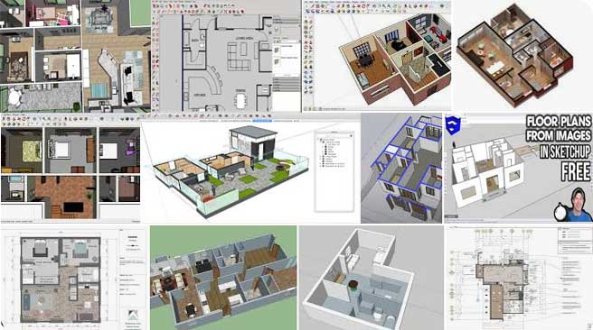 Sketchup Tutorial How To Create A Floor Plan In SketchUp