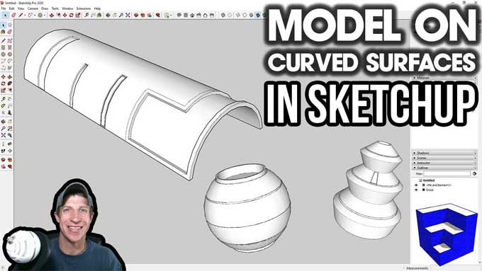 How To Draw Curved Surfaces In SketchUp SketchUp Tips