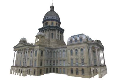 sketchup components 3d warehouse : Illinois State Capitol